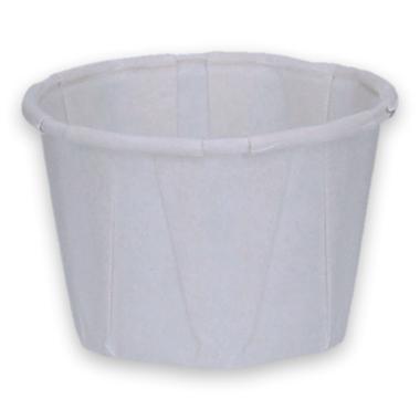 Paper souffle / sauce container ø 4.2 cm 30 cc white - Plates and bowls