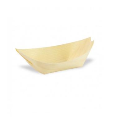 Wooden ship-shaped tray 115x65x18 mm - Offering trays & cups