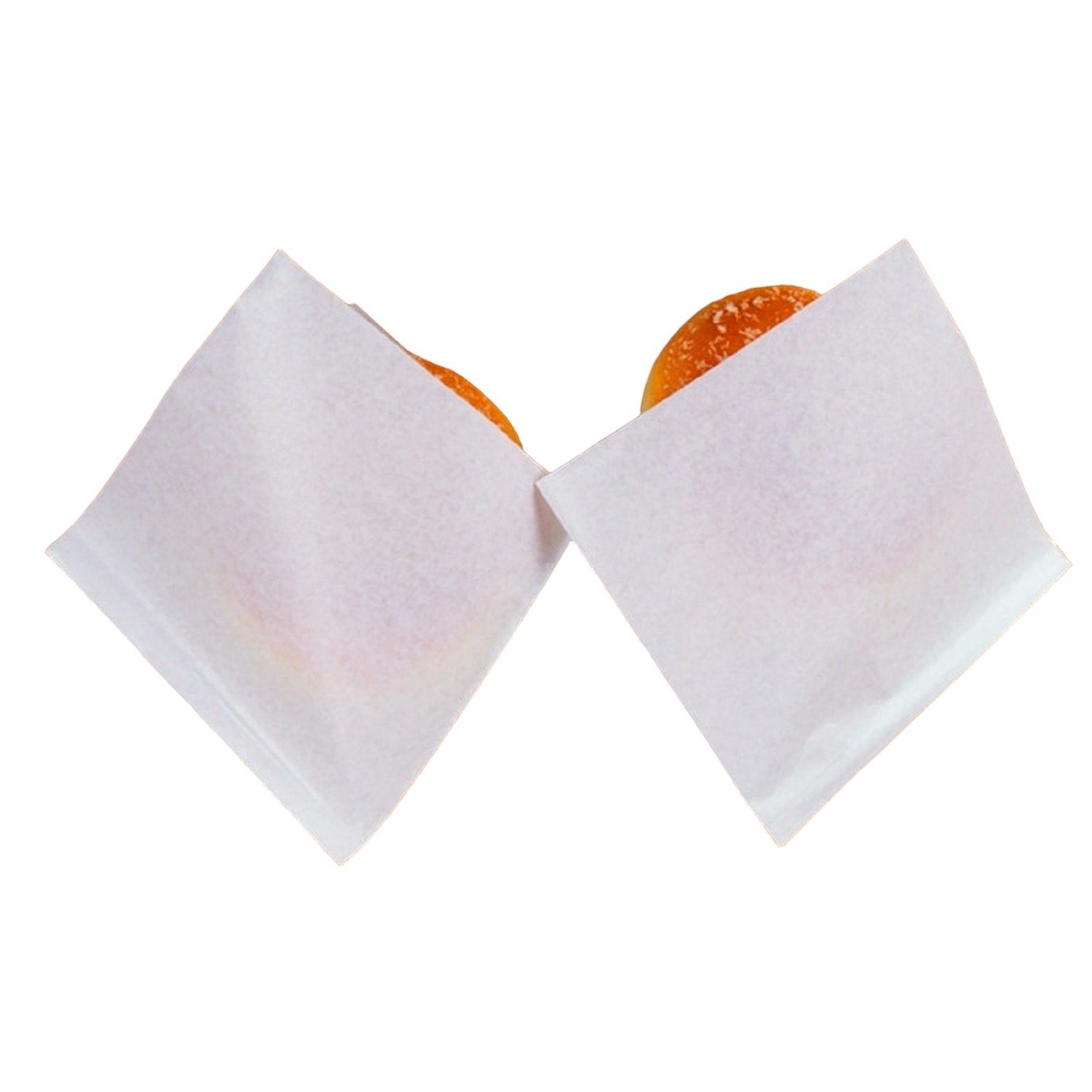 Pita/Hamburger paper bag, unprinted, white, 150x150 mm - Other food ...