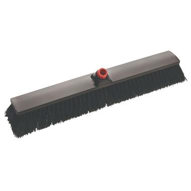 Haug 986 Besen 60cm, Polyimex starke Borsten, schwarz/roter Griff ...