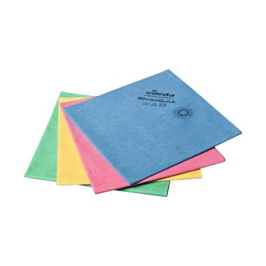 Vileda 126855 MicroSorb wipes, 40x40cm, red 5 pcs/pack - Lint-free ...