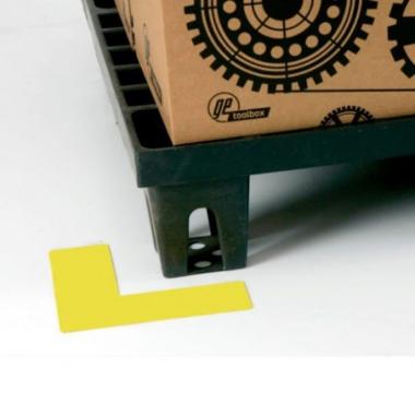 Floor marker L shape 50mm, red, flexible - Floor markers & other markers