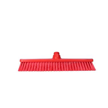 40 cm Large Area Broom - Medium Hard Bristles in Red