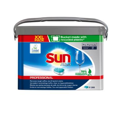 Sun Professional All-in-One Tabs - Effective Dish Cleaner