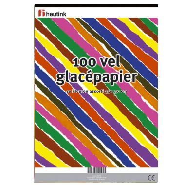 Glacépapier 13x16cm zwart - pocket à 100 vel - Papier