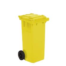 Container : geel - op wieltjes - 120 lt - Containers