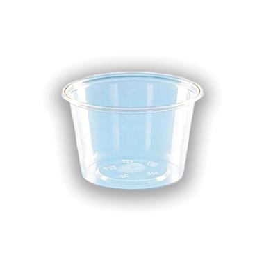 Ravier : rond - transparent - pp - 100 cc - Ø 70 mm - 1000 pc - Raviers