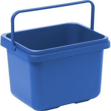 7 l blauwe emmer met handvat - Emmers