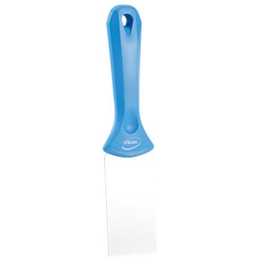 Grattoir main : lame inox - 50mm - bleu - Spatules