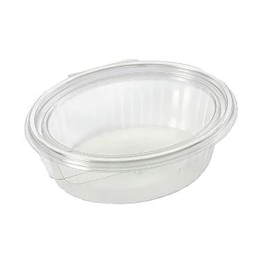 Bakje met deksel - rond - transparant - rpet- 1000 cc - 300 st - Potjes