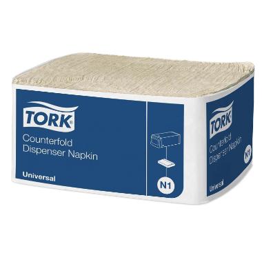 Napkin Tork N1 Novafold 32x31 cm natural brown - Napkins for dispensers