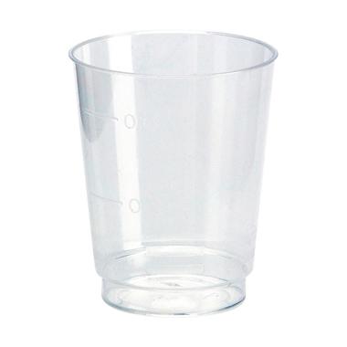 Plastglas 4 cl snapseglas PS Klar - Hard glass