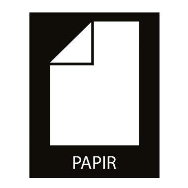 Piktogram papir L120xB75mm hvidt uden baggrund - Signs, boards and menu ...