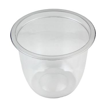 Plastic Cup Round 270ml Ø95xH68mm PET Clear - Salat cups and bowls