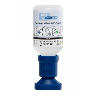 Eyewash Plum Buffer solution 200 ml pH neutral for Acid/Base - Eyewash