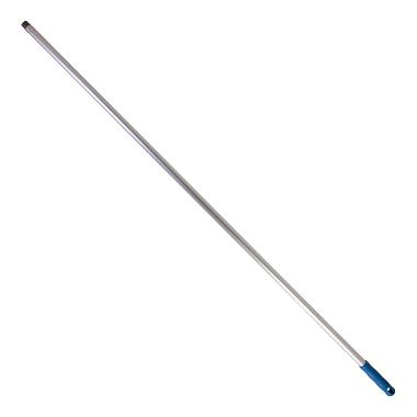 Broom handle screw thread 150 cm aluminium blue - Janitorial